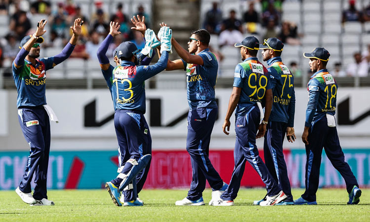 Asathiya Deekshana in the Super Over...Sri Lanka won the first T20 ...