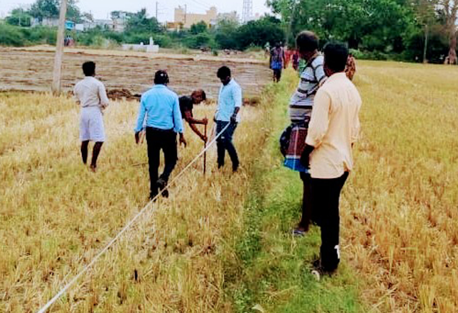 Stone was planted to remove encroachment and provide housing ...