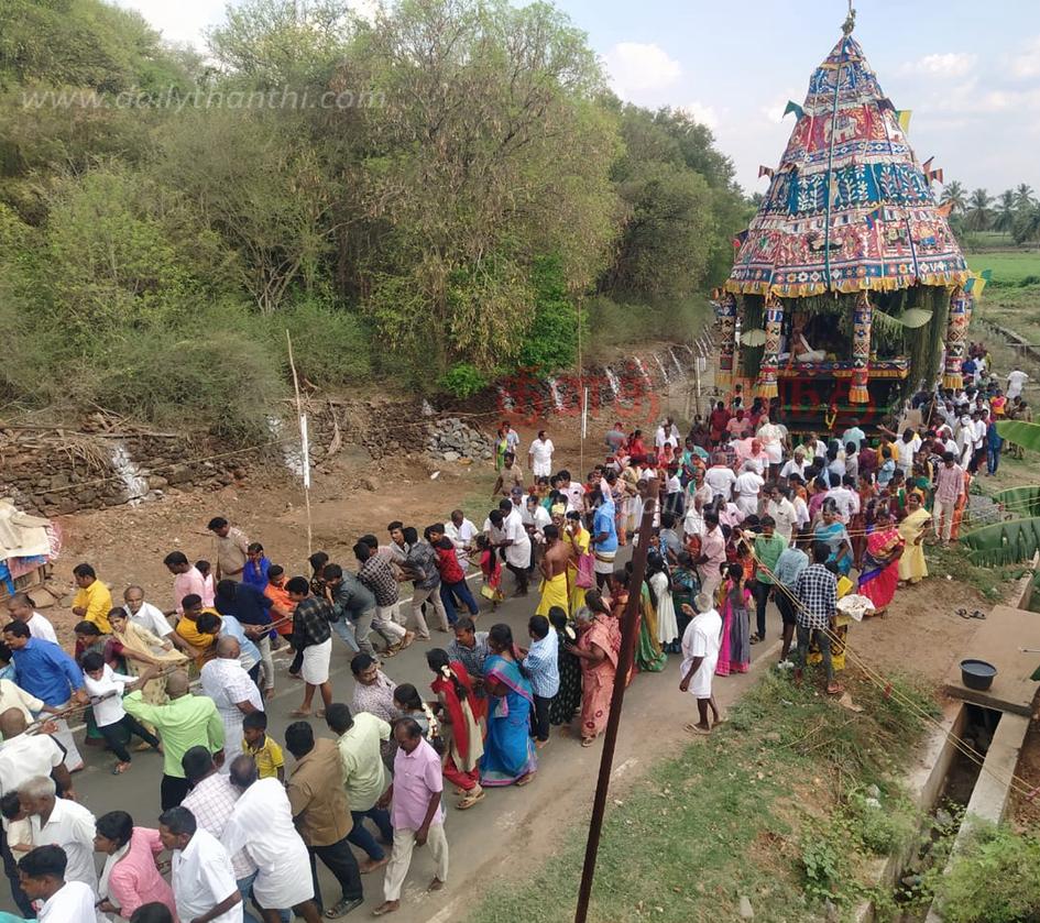Temple procession | சென்றாய பெருமாள் கோவில் தேரோட்டம்