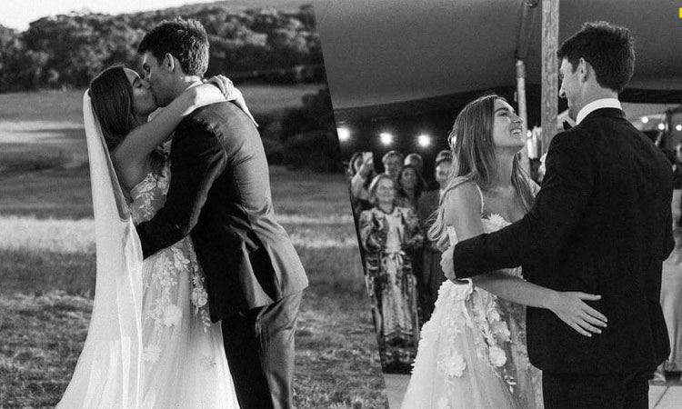 Australian cricketer Mitchell Marsh holds hands with longtime ...