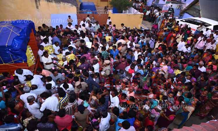 In an event presided over by the minister People flocking to receive ...