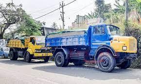 Seized Bokline machine, 2 tipper lorries that transported soil | மண் ...