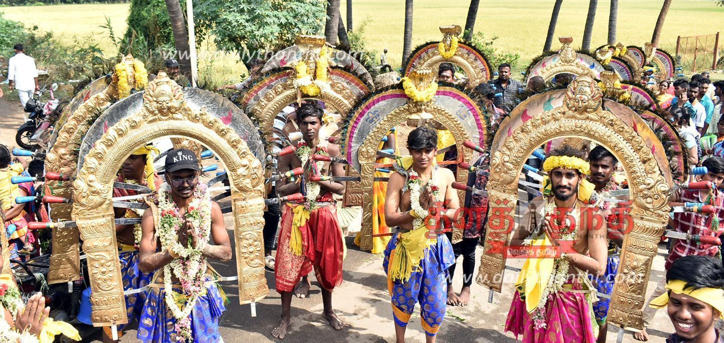 kovil | மழை மாாியம்மன் கோவிலில் திருவிழா: பக்தர்கள் அலகு குத்தி ...