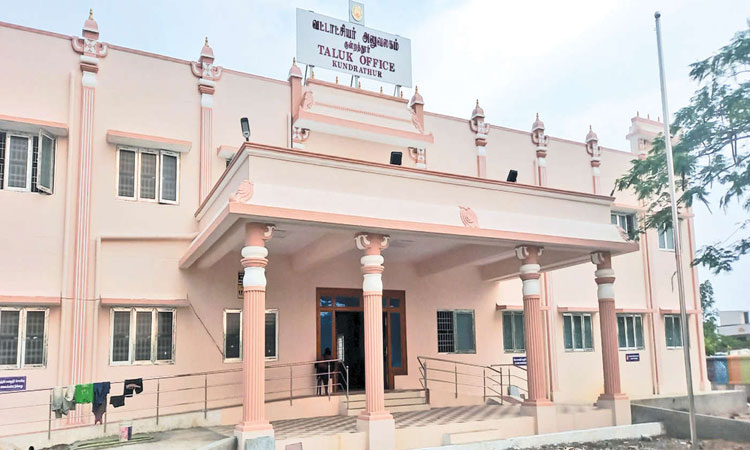 Tahsildar office building in Kundrathur which has not yet been ...