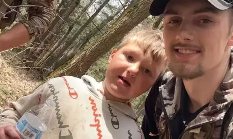 An 8-year-old boy who was lost and alone in the woods for 2 days ...