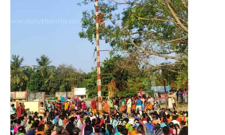 Arjuna Tapas tree climbing event | அர்ஜுனன் தபசு மரம் ஏறும் நிகழ்ச்சி