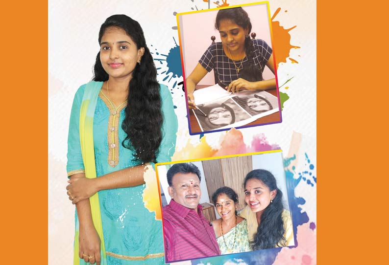 Varshitha who made Caligraphy her signature | அழகான எழுத்துக்களையே தனது ...