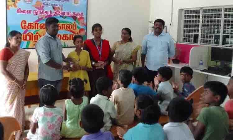 Tamil reading practice in the library | நூலகத்தில் தமிழ் வாசிப்பு பயிற்சி