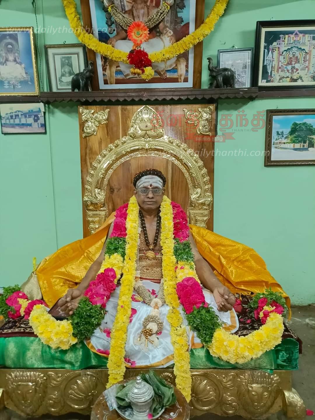 The sceptre, bestowed by the Tamil Saiva Atheenas, was installed in ...