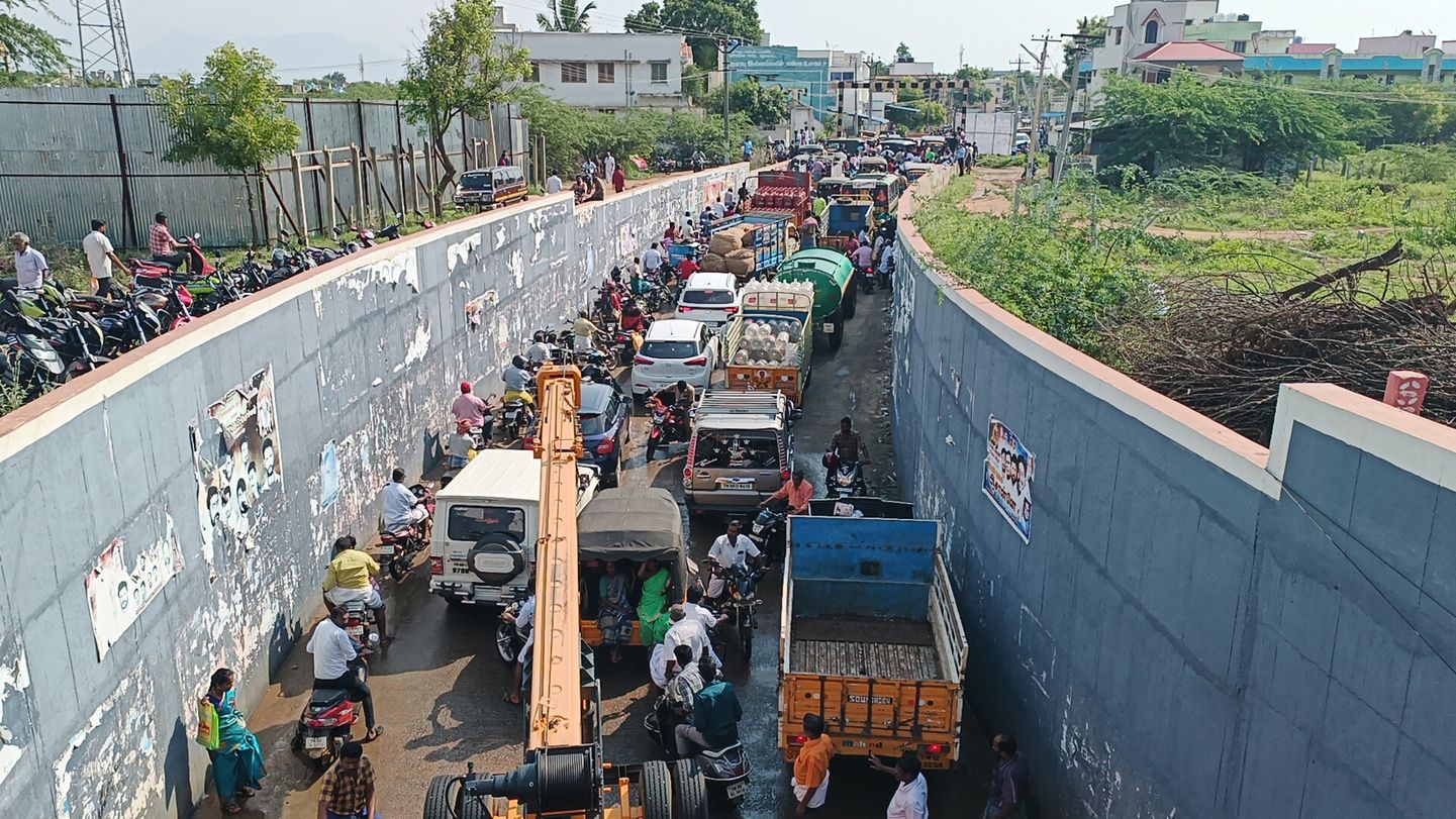 Due to not draining the rain water accumulated in the tunnel Public ...