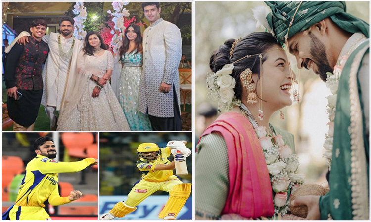 சென்னை சூப்பர் கிங்ஸ் அணி வீரர் ருதுராஜ் கெய்க்வாட்டுக்கு திருமணம்...!!!