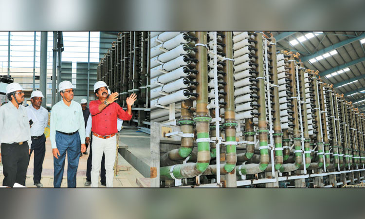 Review of construction works of seawater desalination plant: The work ...