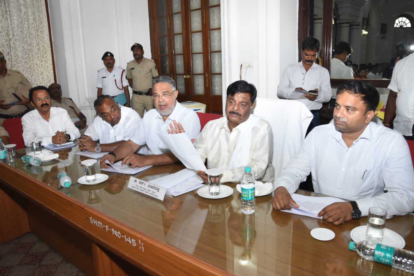 in Mysore Minister HC Mahadevappa presided over the officers ...