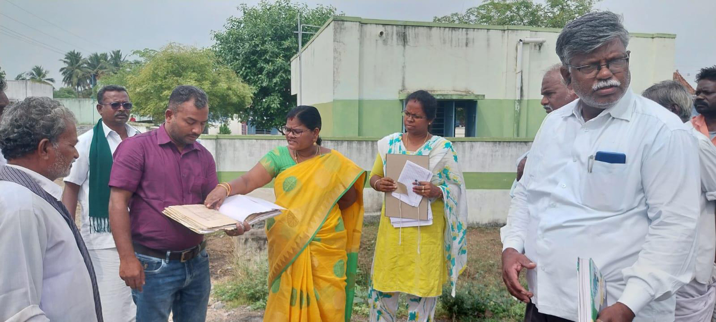 The Assistant Collector inquired about digging a ditch around the house ...