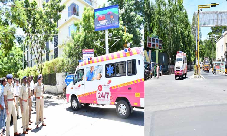 Automatic 'signal' scheme to give way to ambulance vehicles ...
