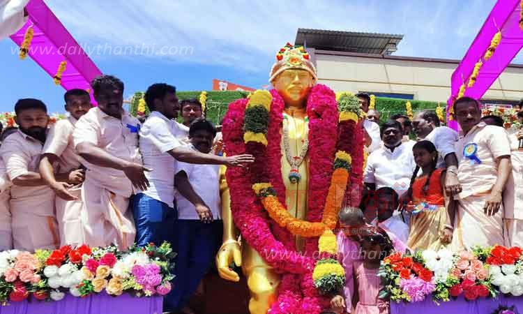 Inauguration of new bronze statue of Kamarajar | காமராஜர் புதிய வெண்கல ...