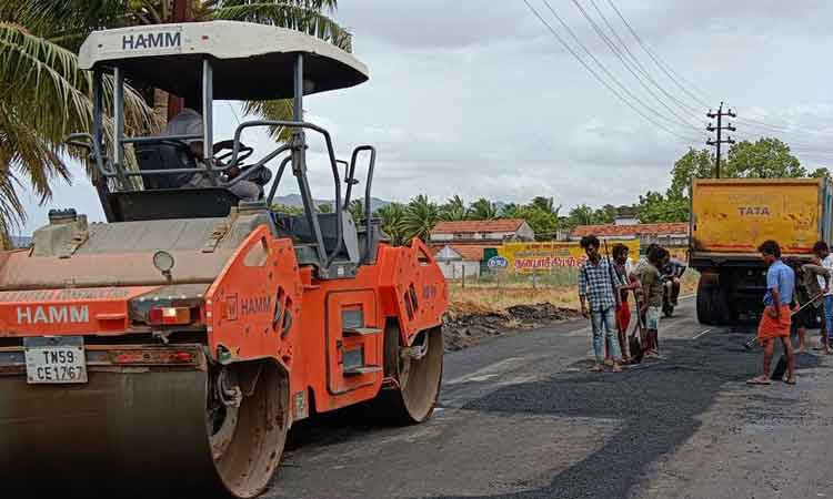Intensity of road maintenance work | சாலை சீரமைப்பு பணி தீவிரம்