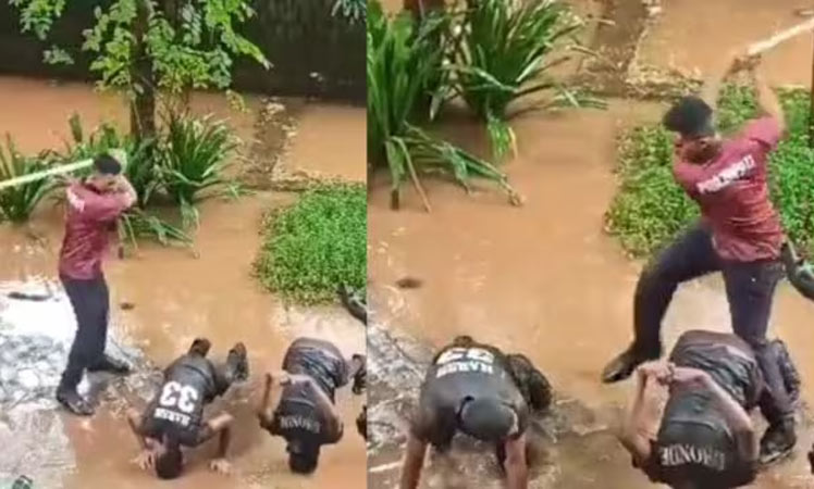 NCC Cadets, Face Down In Puddle, Thrashed By Senior | என்.சி.சி ...