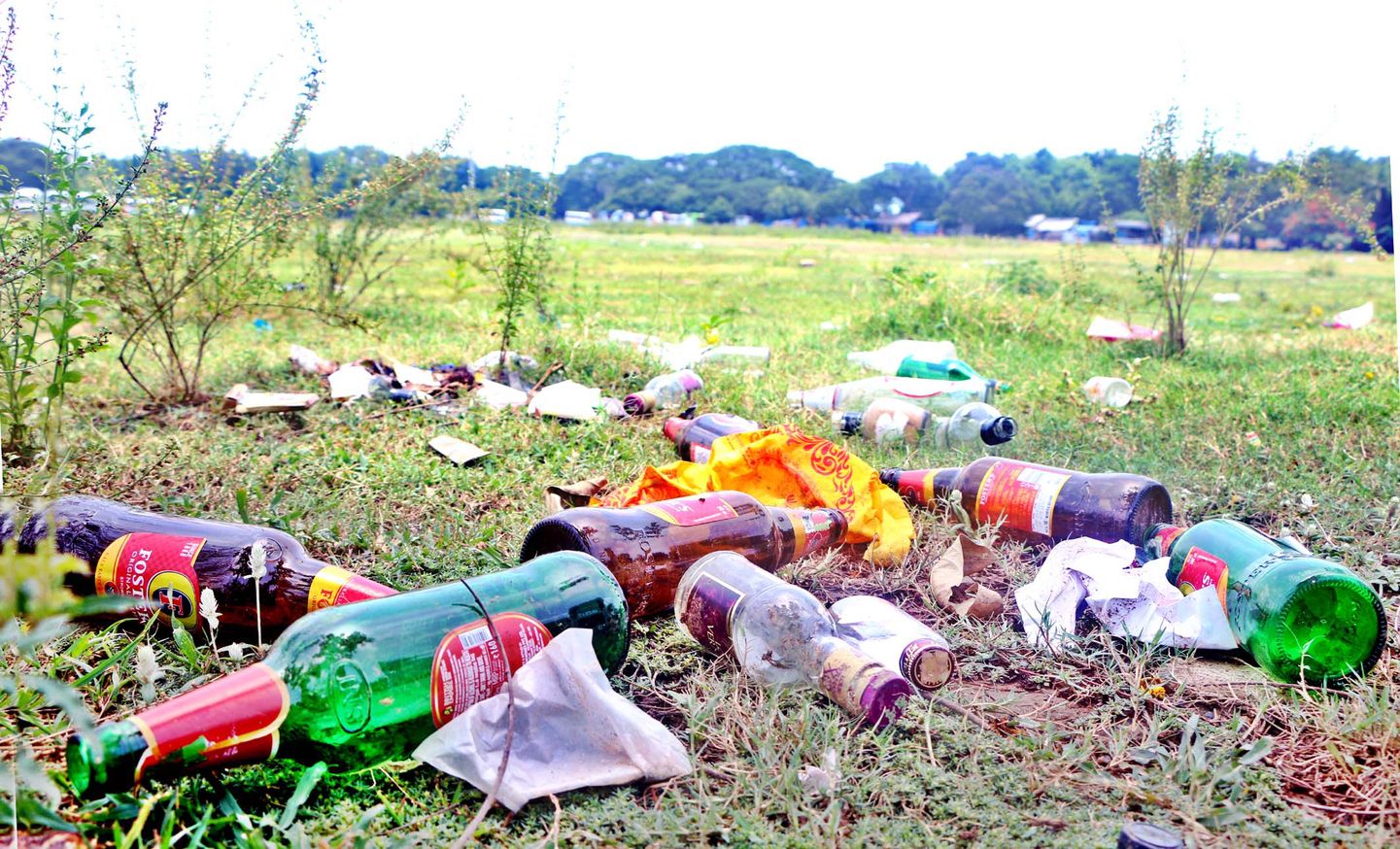 Manjakuppam Maidan which is turning into an open air bar | திறந்தவெளி ...