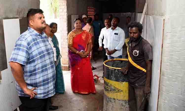 Infrastructural work is in full swing at Mayanur Government Model ...