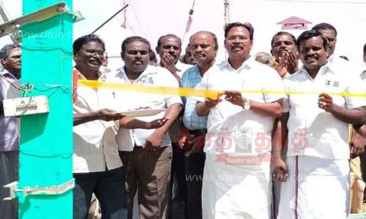 New transformer at Tattankulam; Ruby Manokaran MLA started it ...