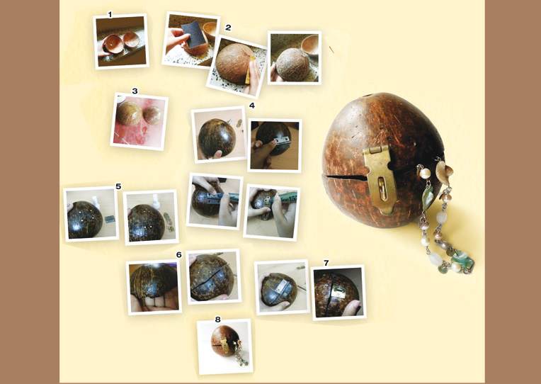 Coconut shell Jewelry box | தேங்காய் ஓடு நகைப்பெட்டி