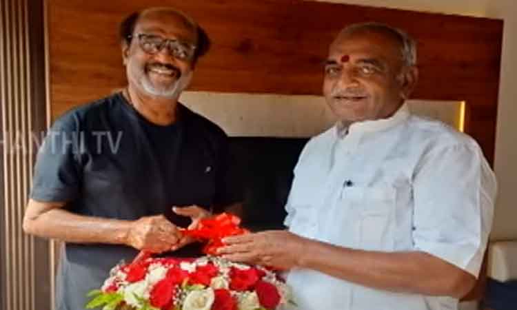Former Union Minister Pon Radhakrishnan met Actor Rajinikanth | நடிகர் ...