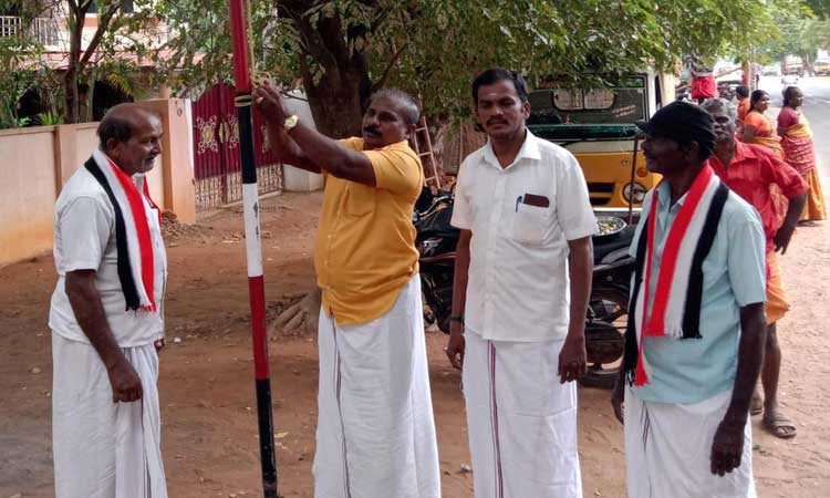ADMK in Echivilai Flag hoisting ceremony | இடைச்சிவிளையில் அ.தி.மு.க ...