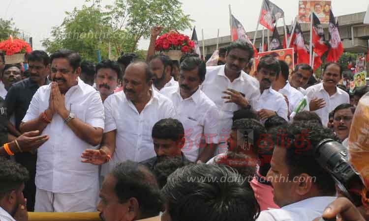 ADMK welcomes Edappadi Palaniswami enthusiastically | எடப்பாடி ...