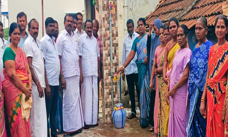 in Kayathar Inauguration ceremony of the new reservoir constructed at a ...