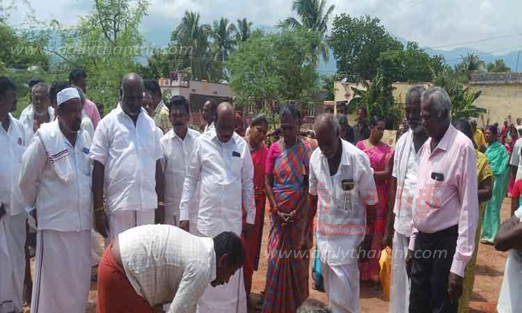 Foundation laying ceremony for Anganwadi building worth Rs.12 lakhs ...