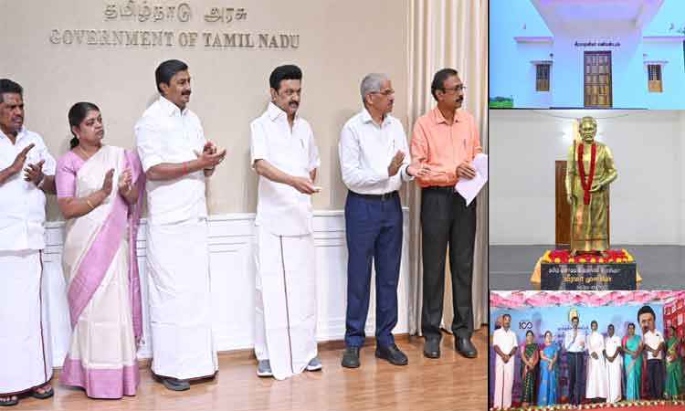 Mani Mandapam with statue of Veeramamunivar in Thoothukudi ...