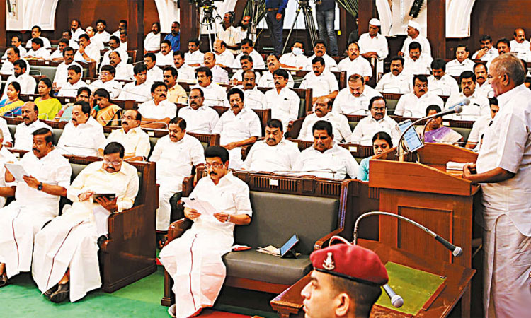 2nd day session begins: Assembly condoles death of DMK founder ...
