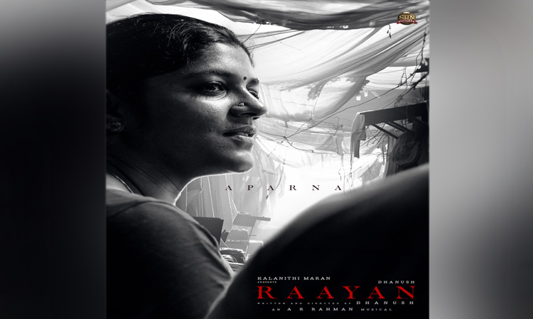 Actress Aparna Balamurali in Raayan directed by Dhanush - The poster ...