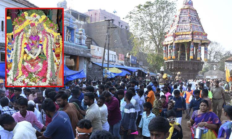 Panguni Uttaram; Kunrakkudi Shanmuganath Lord Temple Chariot held with ...