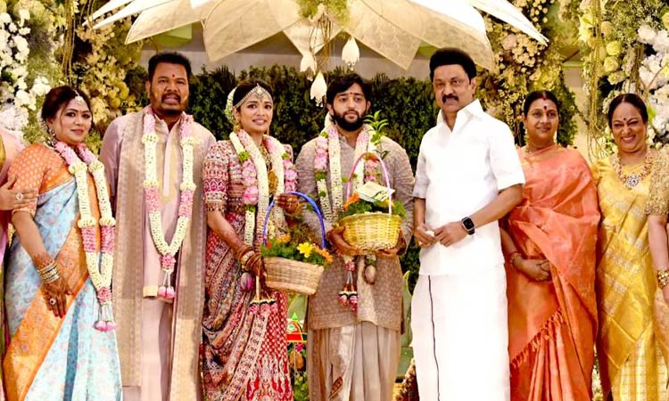 Director Shankar's daughter Aishwarya marries Rohit. TN CM MK Stalin ...