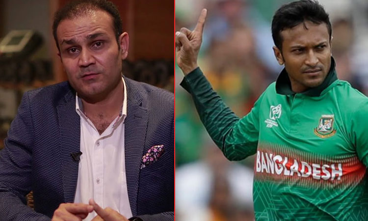 Who is Sehwag? - Shakib hits back at his criticism | சேவாக் யார்? - தன்னை விமர்சித்ததற்கு பதிலடி ...