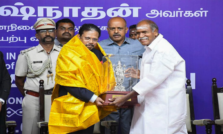 Kailashnathan takes oath as Lt Governor of Puducherry| புதுச்சேரி ...