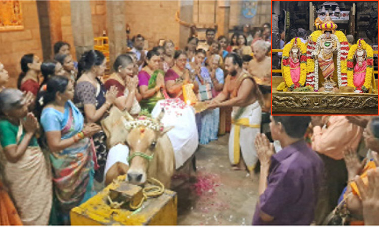 Go Pooja at Palaiankottai Rajagopala Swamy Temple | ஆவணி மாத பிறப்பு ...