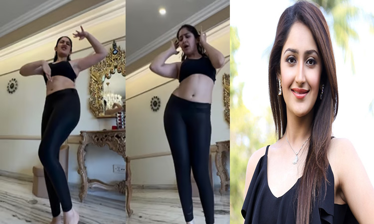 Actress Saisha shared a video of her dancing to the song | நடிகை சாயிஷா ...