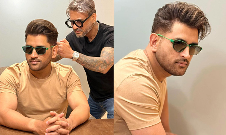 Dhoni in new hairstyle, viral photos/புது ஹேர்ஸ்டைலில் தோனி, வைரலாகும் ...