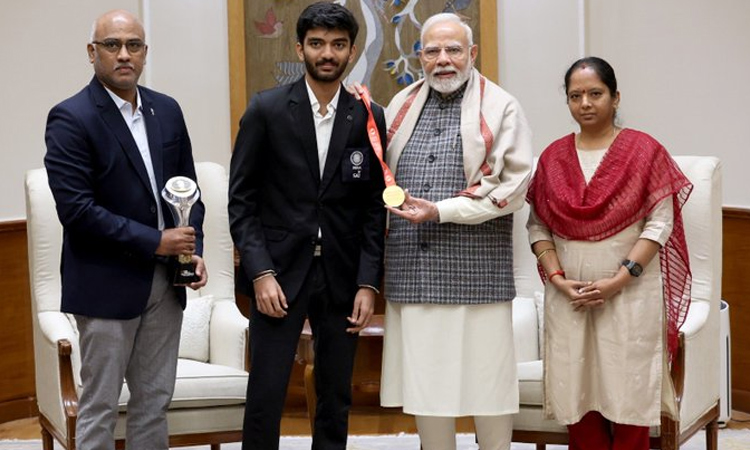 உலக செஸ் சாம்பியன் குகேஷை நேரில் அழைத்து பாராட்டிய பிரதமர் மோடி/Prime ...