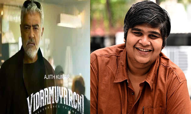 Director Karthik Subbaraj congratulates the crew of “Vidamuyarchi ...