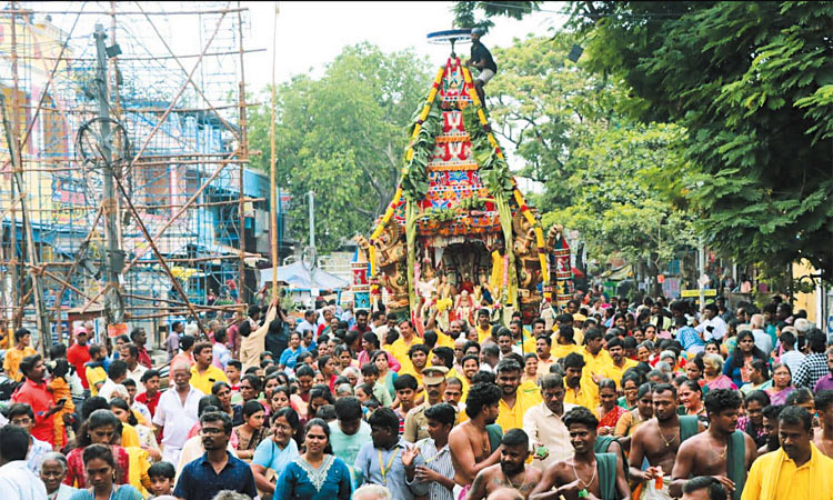 திருவொற்றியூரில் பெருமாள் கோவில் தேரோட்டம் | Perumal Temple therottam ...