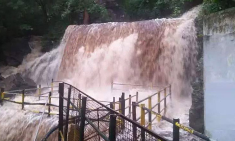 சுருளி அருவியில் சுற்றுலா பயணிகள் குளிக்க 4வது நாளாக தடை நீட்டிப்பு ...