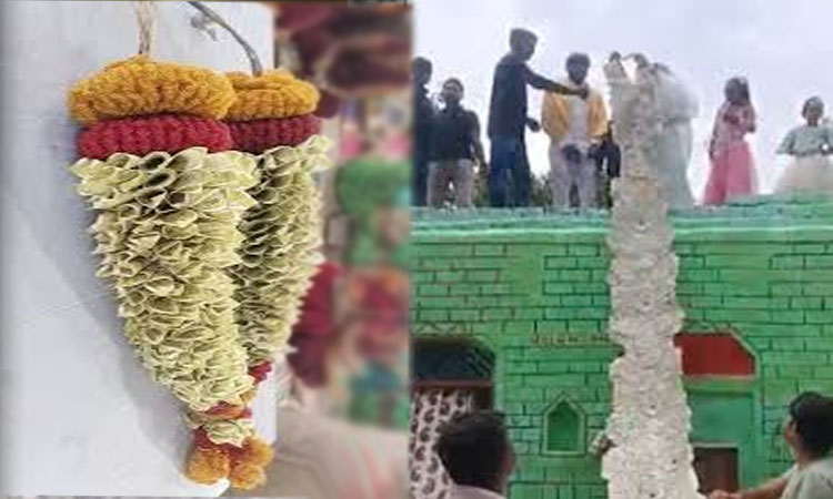 திருமணத்திற்கு கொண்டு வந்த பண மாலையை சுருட்டிச் சென்ற திருடன் | Thief ...