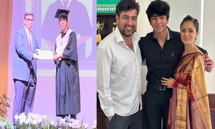 Simran released the video of his son's graduation | மகன் பட்டம் பெற்ற ...
